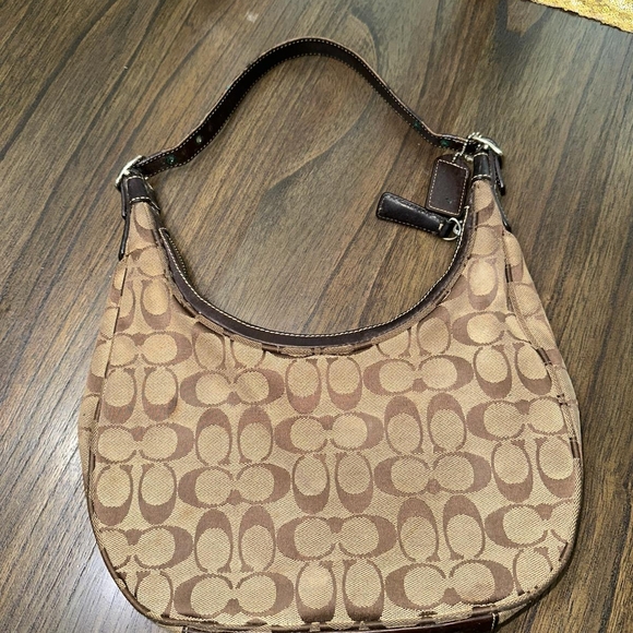 Coach | Bags | Coach Brown Signature Hobo Bag | Poshmark